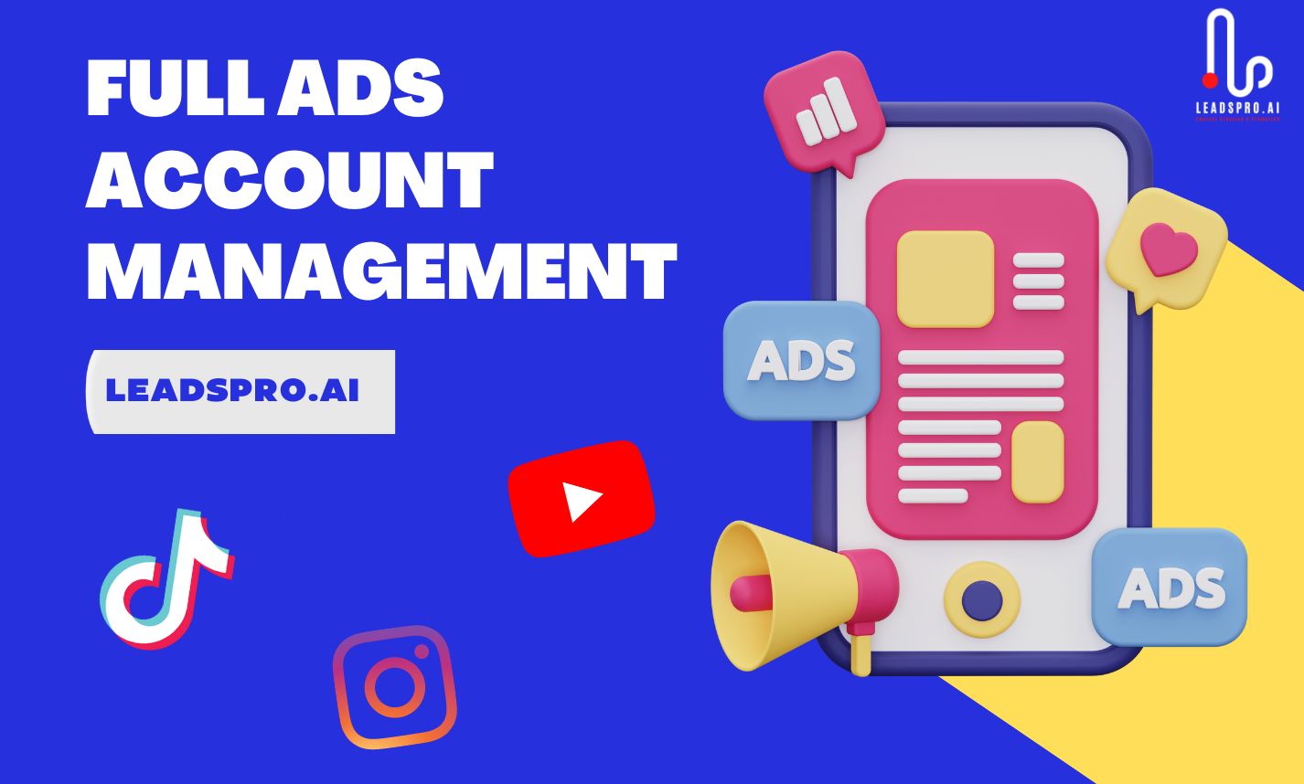 Full Advertising Account Management for TikTok Instagram YouTube ...